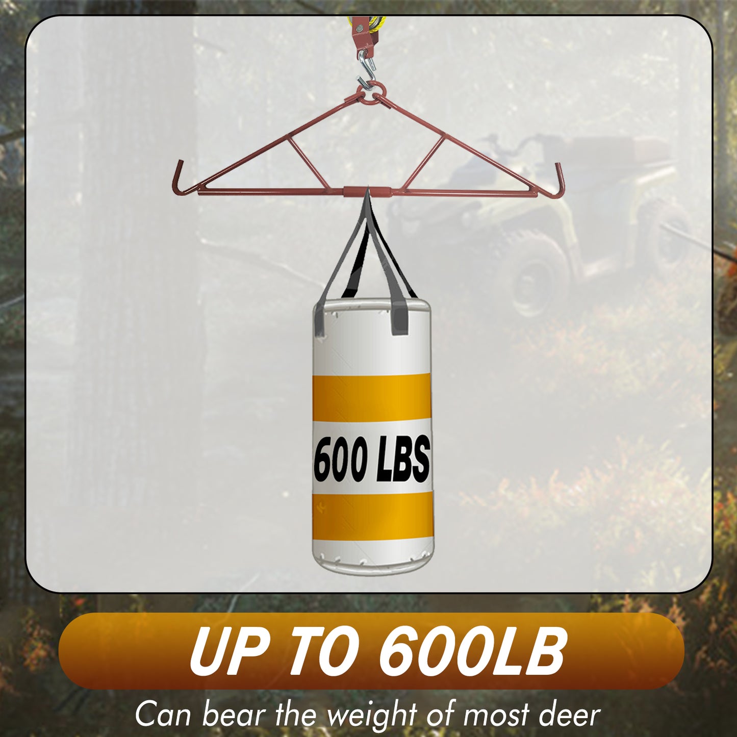 Atflbox Game Hoist Gambrel System and Dual Pulley Hoist Lift System, H ...