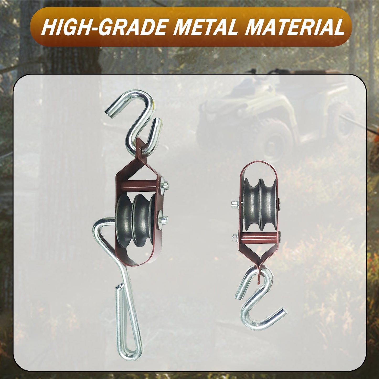 Atflbox Game Hoist Gambrel System and Dual Pulley Hoist Lift System, H ...